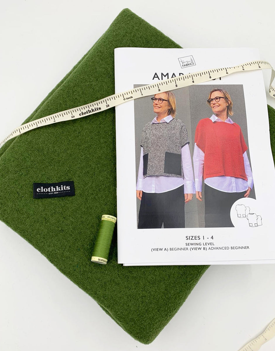 Boiled Wool Amara Vest Dressmaking Kit | Amara Vest Pattern – Clothkits